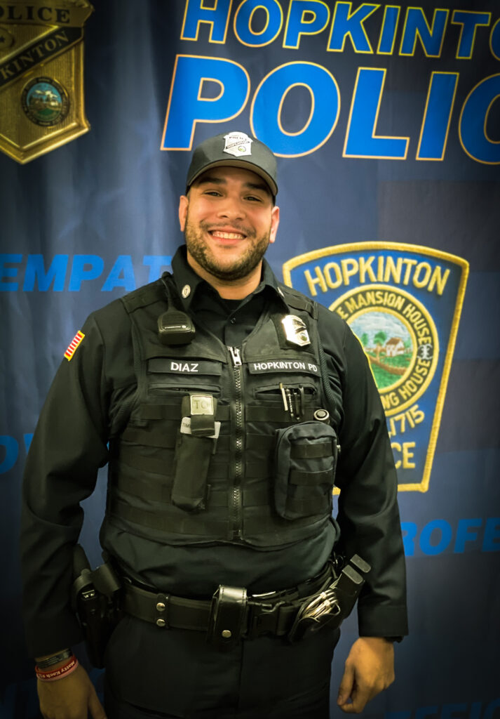 Officer Augusto Diaz Brings Passion for People to Hopkinton PD - HopNews